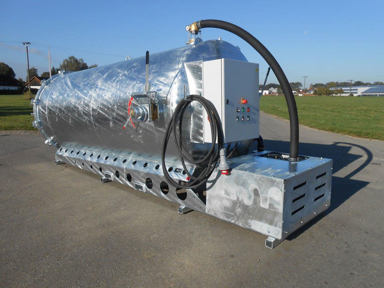 Unité d'aspiration fixe - S-VAC 5000 - Altro-Tec GbR - avec pompe à vide