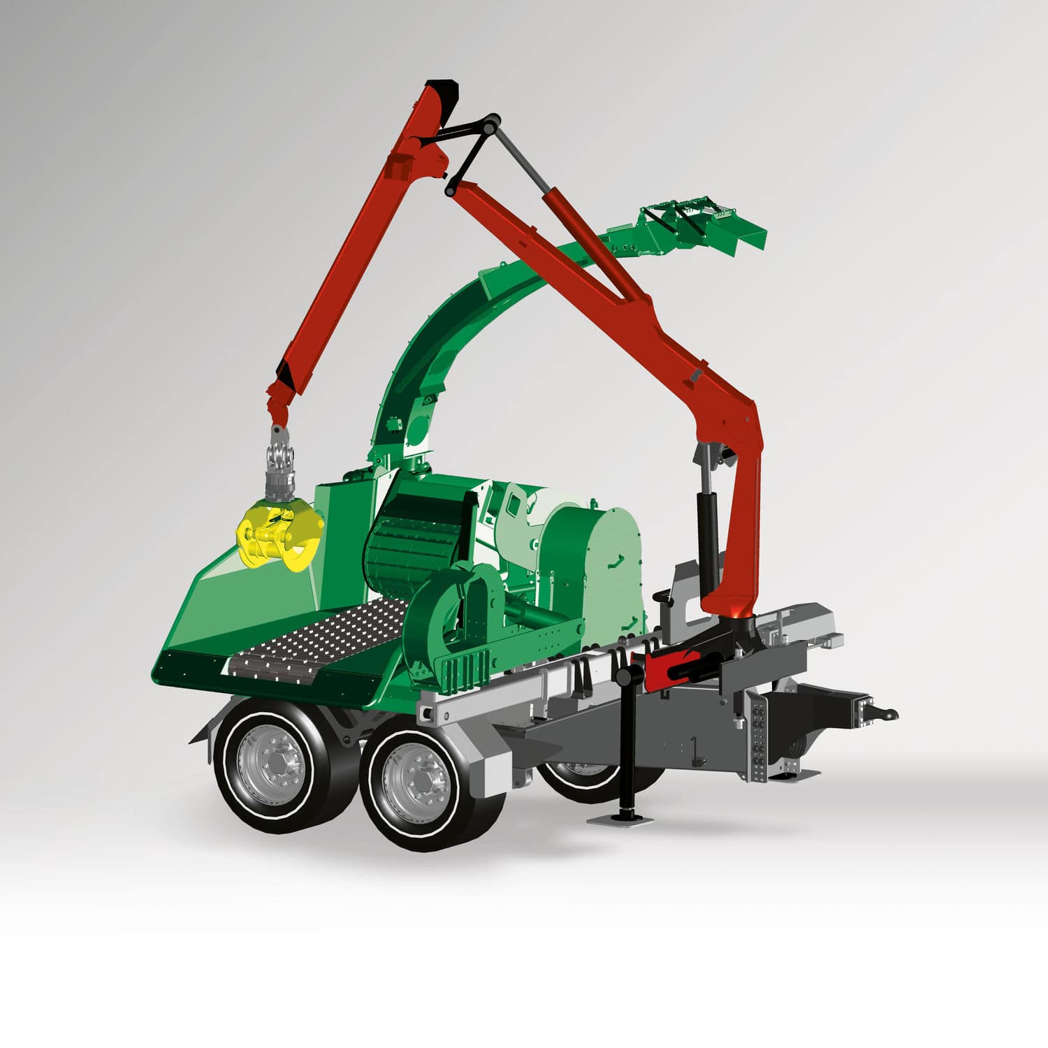 Broyeur de branches sur remorque - HEM 542 Z - JENZ GmbH Maschinen- und Fahrzeugbau