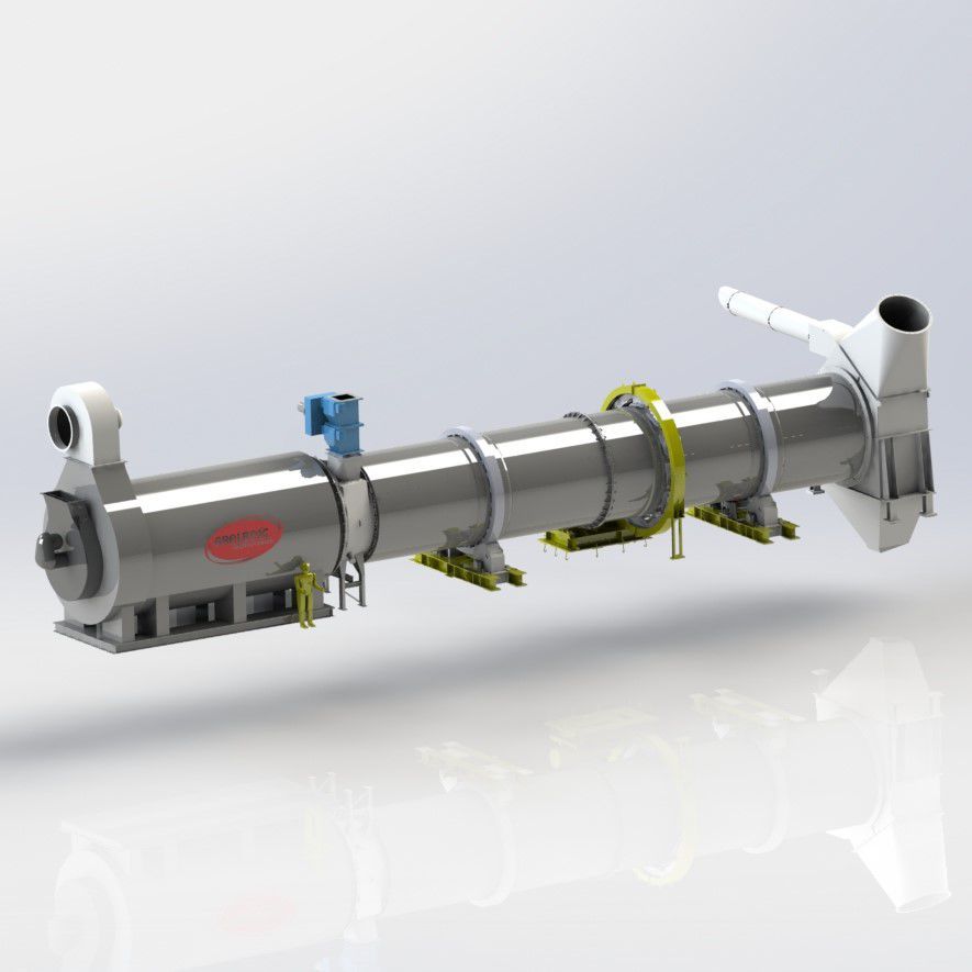 Sécheur à air chaud - GRELBEX - à convection / rotatif / continu