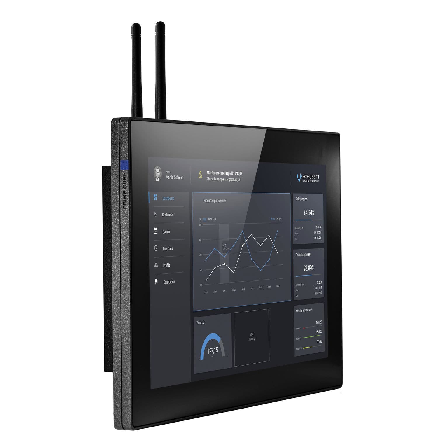 Panel PC LCD - Prime Panel Performance Attachment - Schubert System Elektronik GmbH - DDR4 DRAM ...