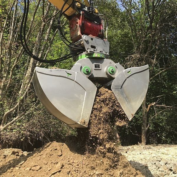 Grappin de tri - Modularis Drive - hydraulique / à bois / pour éléments en béton