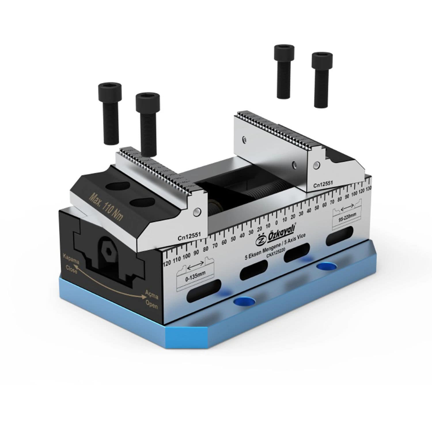 Étau pour machine-outil 5 axes - CNX series - Ozkayali Workholding and ...