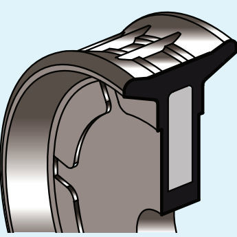 Joint à lèvre - MPP - ARTIC SEALS - rond / en NBR / en acier