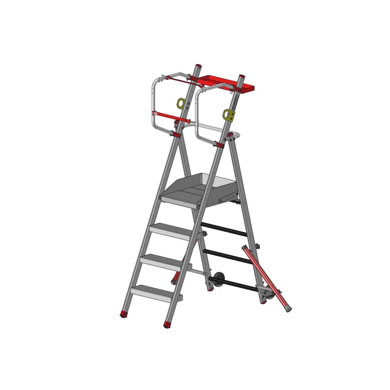 Plateforme de travail - F09018100 - FORTAL - roulante / pour chantier ...