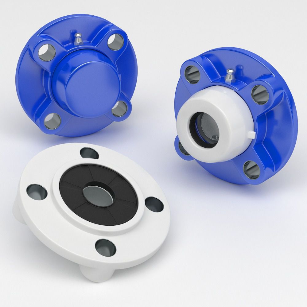 Palier à bride - FCPL series - NHK Group ApS - cartouche / à billes ...