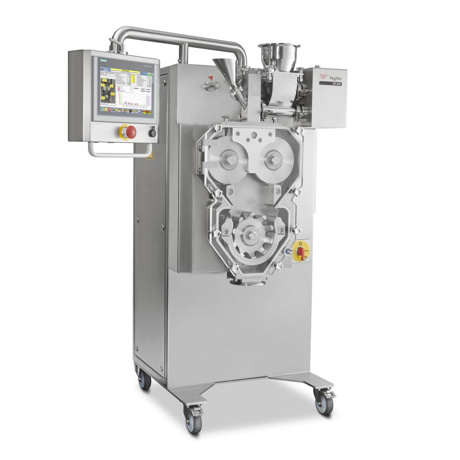 Compacteur à rouleaux de granulation - CP 250 - Faytec AG - hydraulique ...