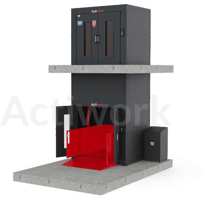 Monte charge hydraulique - ACTIWORK - industriel / à colonne