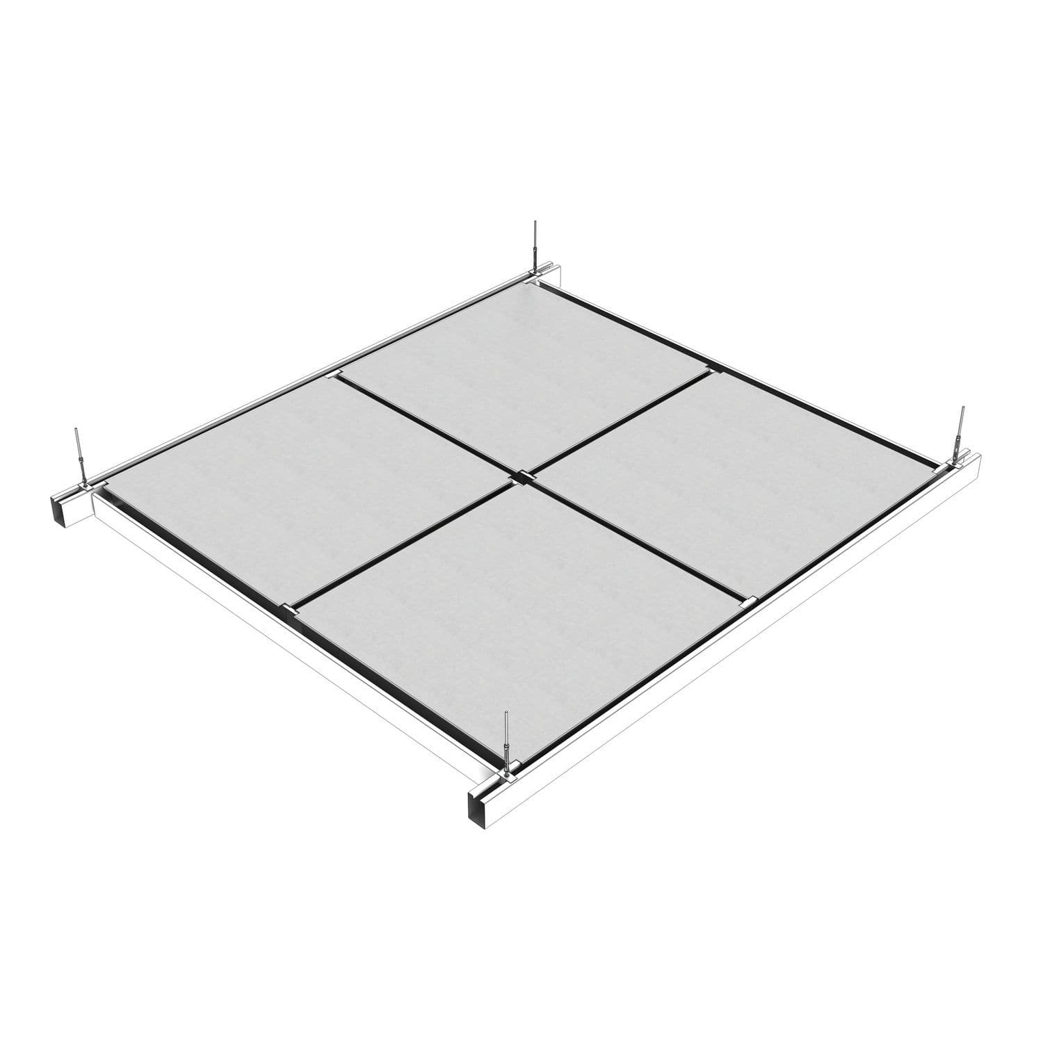 Tôle plate - Line 80S Type 2 - Lindner Group - en acier / pour plafond