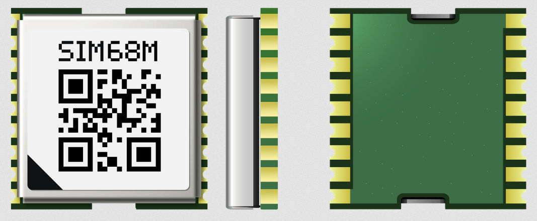 Module GNSS avec antenne active - SIM68M - SIMCom Wireless Solutions Ltd. - GPS / GLONASS / GALILEO