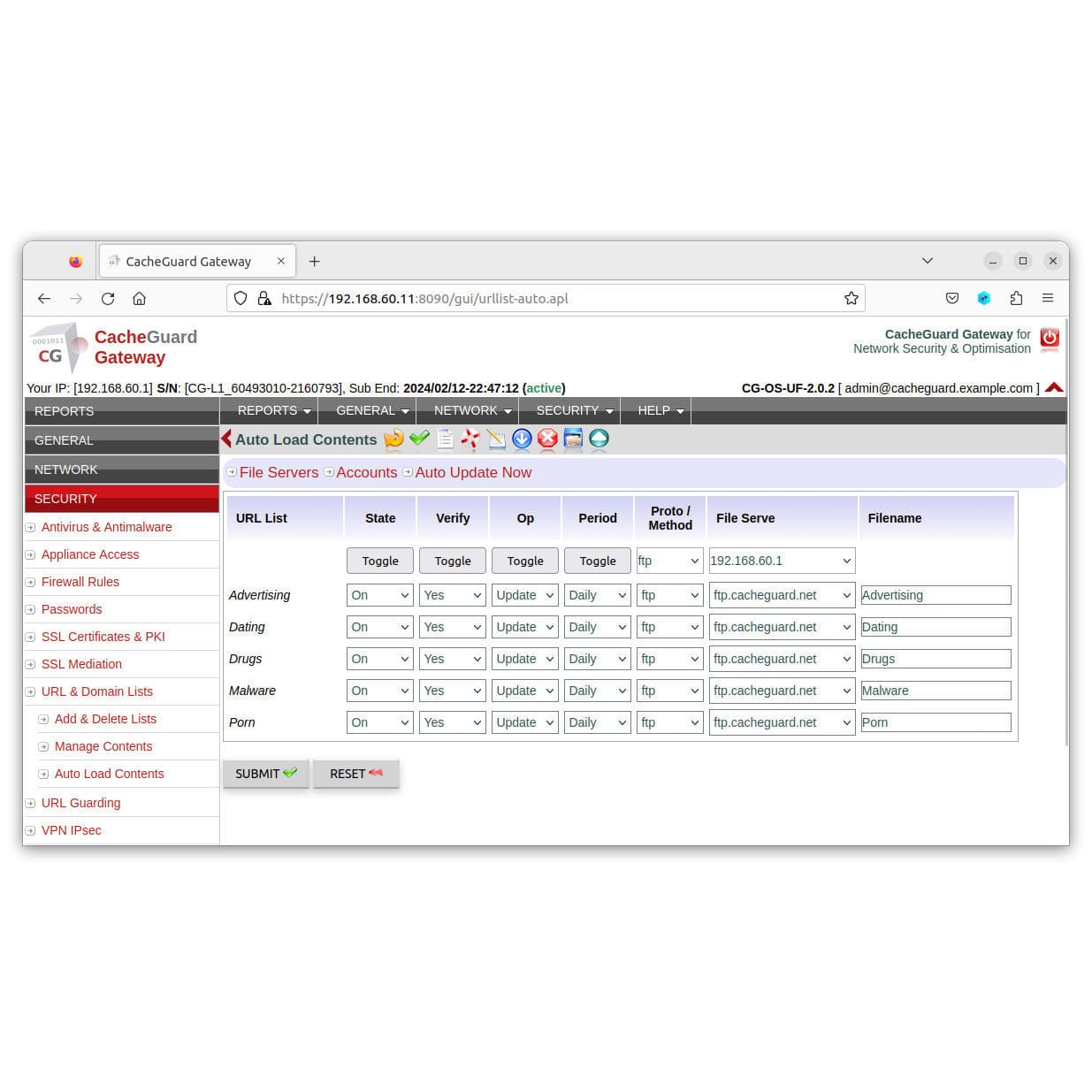 Système d'exploitation - CacheGuard-OS - CacheGuard Technologies