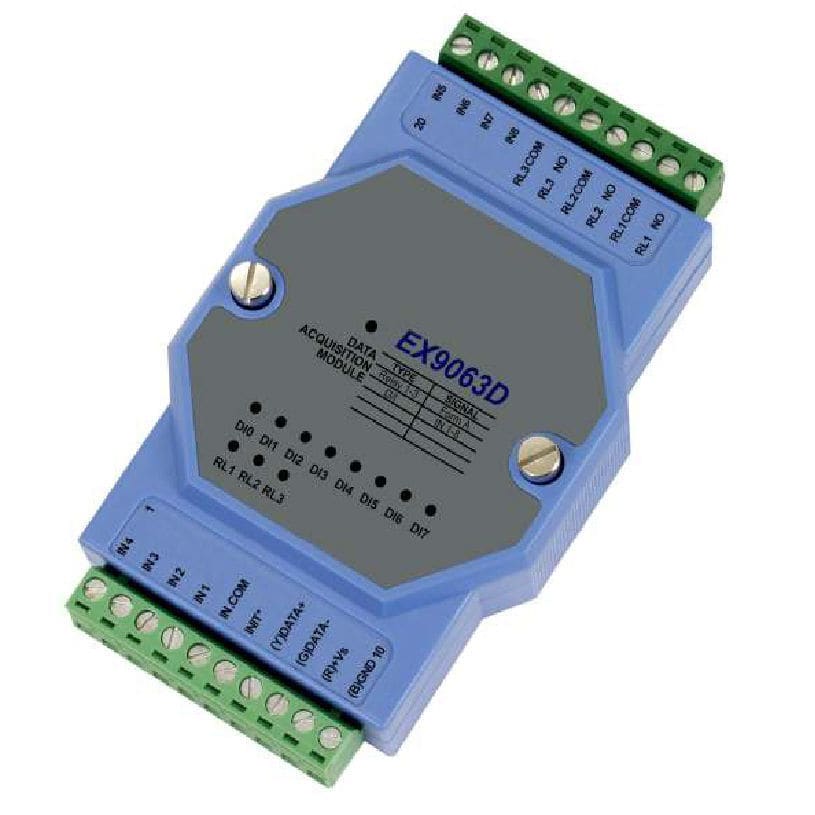 Module E/S numérique - RT-EX-9063D - LOGICIO - Modbus / 8 entrées ...
