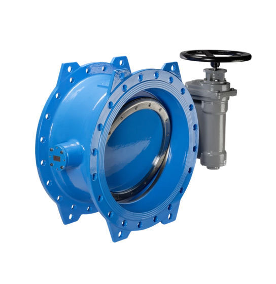 Vanne papillon - 9881K - Hawle - avec volant / pour l'eau / à bride double