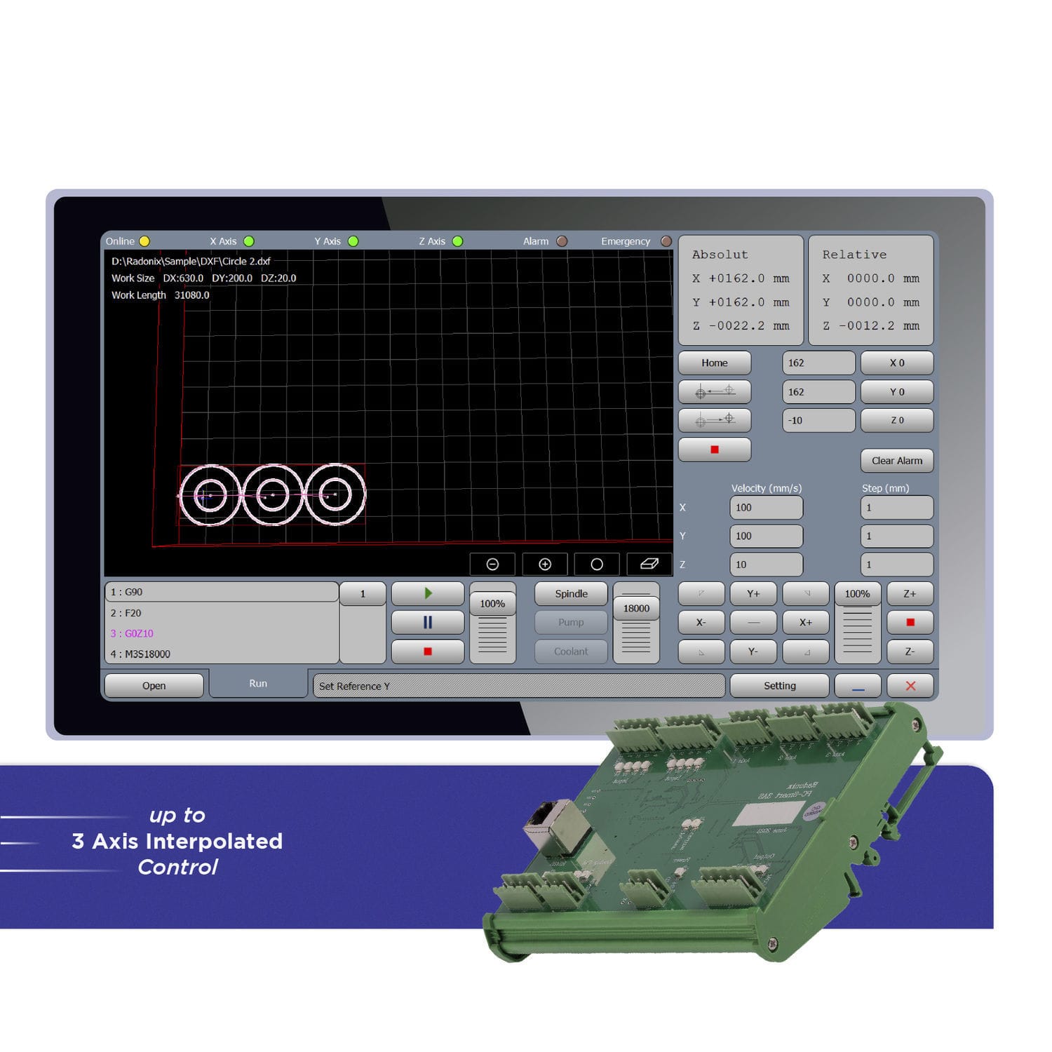 Commande CNC machine pour perceuse - XYZ-SimpleDrill - Radonix ...