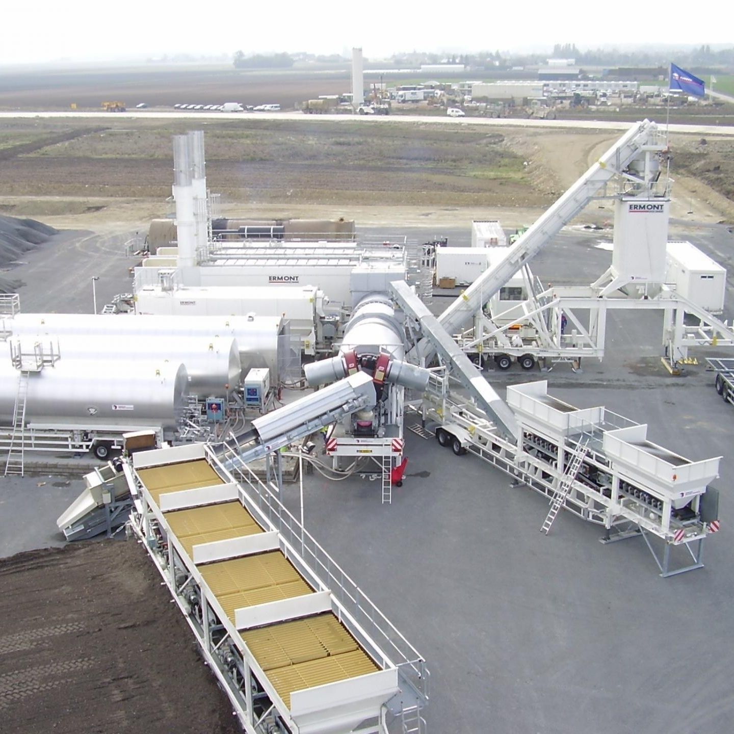 Centrale d'enrobage continue - TSM28 MAJOR - ERMONT SAS - à flux parallèle