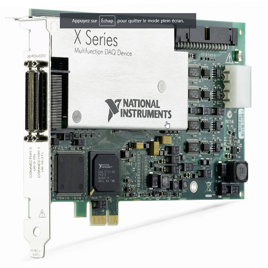 Carte d'acquisition de données PCI Express - 6353 - NATIONAL INSTRUMENTS - analogique ...