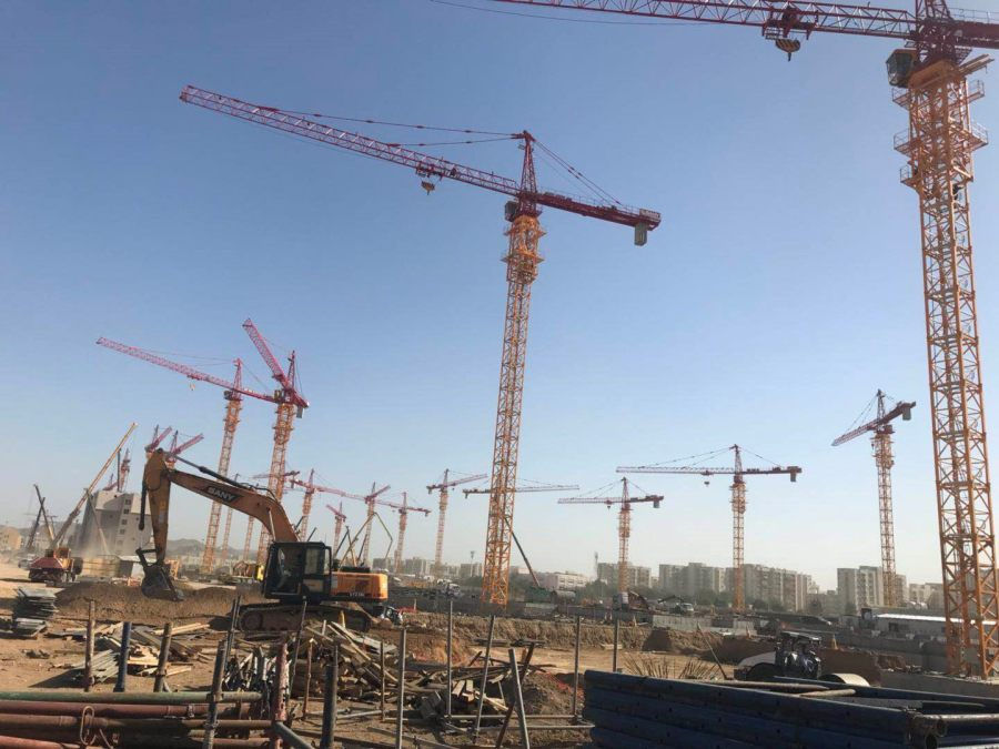 Grue fixe - SYT250(T7527-12) - SANY - à tour / pour chantier / de levage