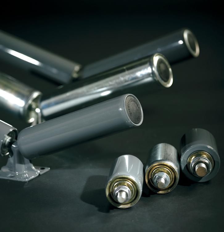 Rouleau de convoyeur libre - DUGOMRULLI - en acier / cantilever