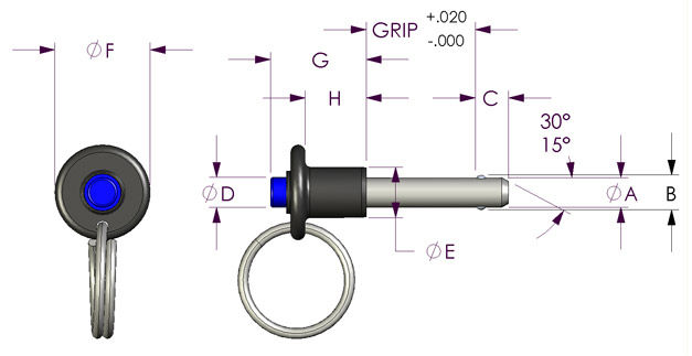 Broche à billes à bouton - B series - Avibank Mfg., Inc