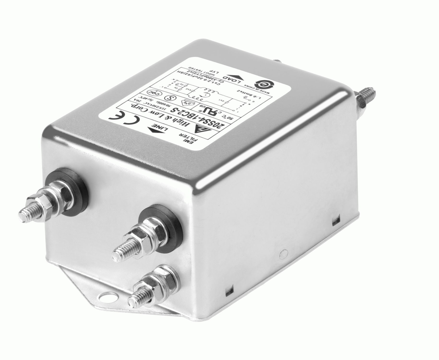 Filtre électronique passe-haut - High & Low Corp. - actif / IEM / à visser