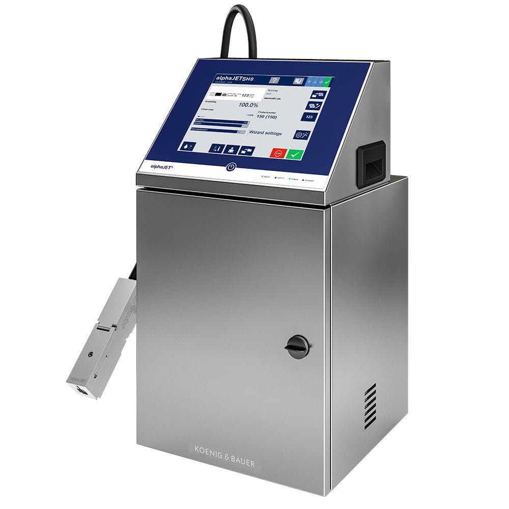 Imprimante à jet d'encre continu - alphaJET5 HS-M - Koenig & Bauer ...
