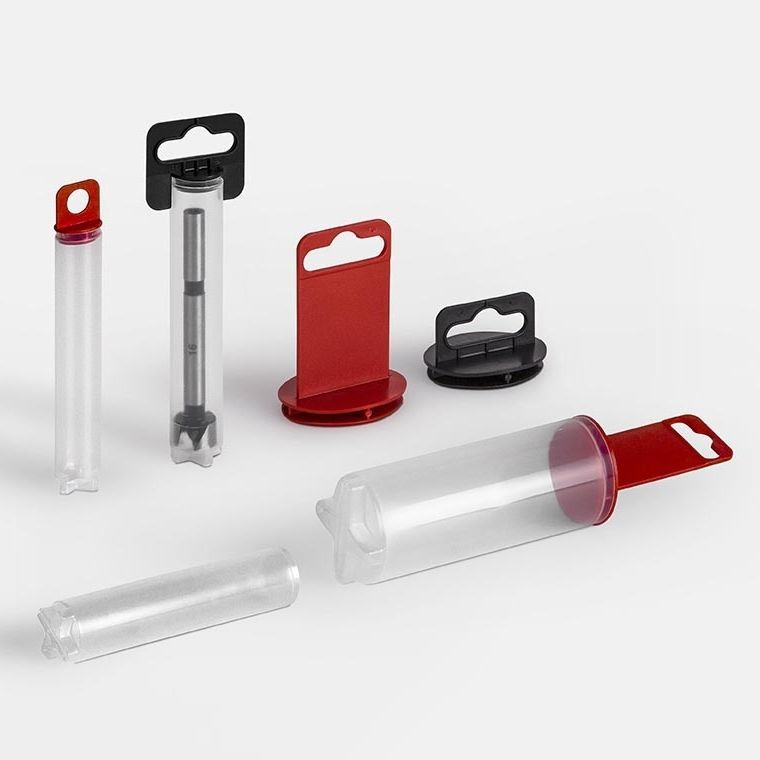 Tube d'emballage en plastique - DYH series - rose plastic - pour forets