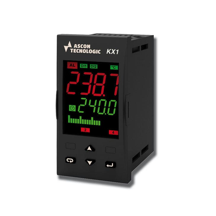 Contrôleur de température numérique - KX1 - ASCON TECNOLOGIC - double affichage à LED / PID ...