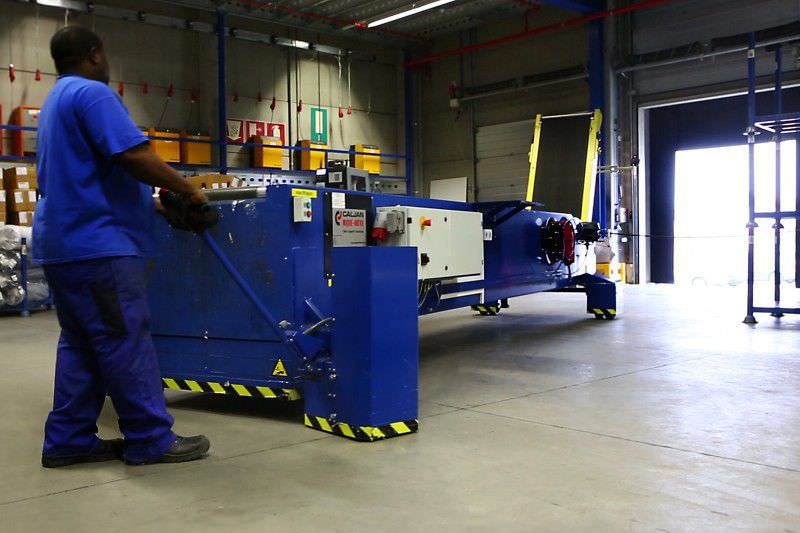 Convoyeur à bande / mobile / télescopique / incliné - Caljan Rite-Hite