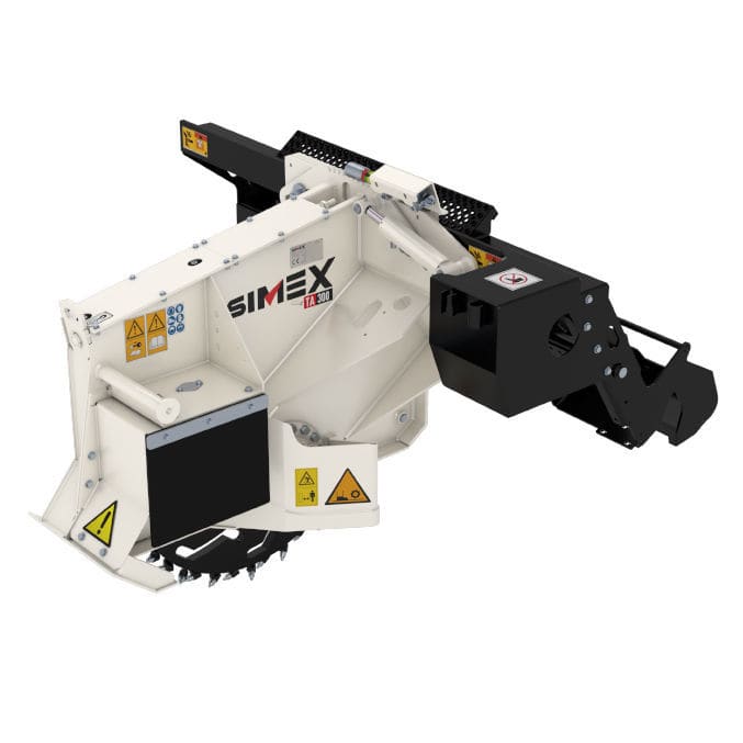 Trancheuse de sol à roue - TA 300 - Simex S.r.l - pour chargeuse compacte