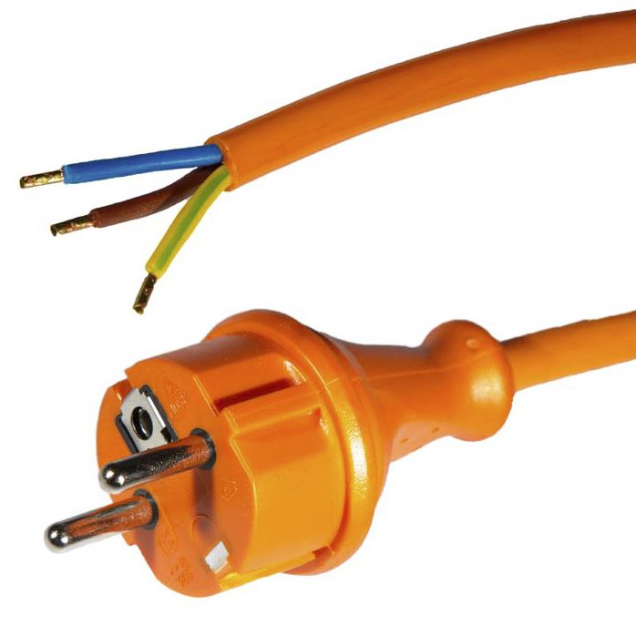 Cordon électrique avec fiche - 2614, 2624 Series - Müller Plastik GmbH