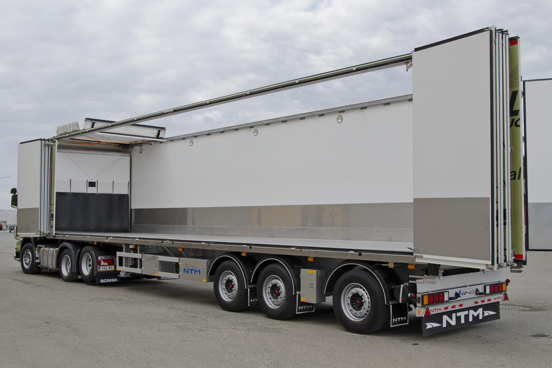 Remorque à 1 essieu / pour marchandise / porte-conteneur / auto ...