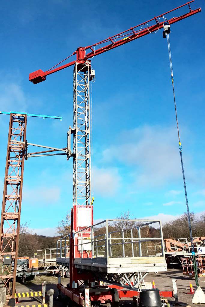 Grue fixe - MCTC - Scanclimber Oy - à tour / pour façade d'immeuble ...