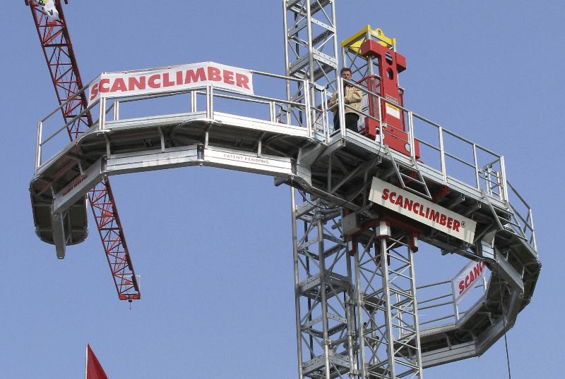 Plateforme sur mât mono-mât - SNAKE - Scanclimber Oy