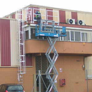 Sortie d'échelle à crinoline - European Special Ladders, S.A. (ESLA)