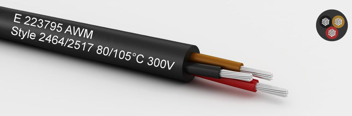 Câble électrique d'alimentation - UL/cUL - LIYY Style 2464/2517-10002 ...