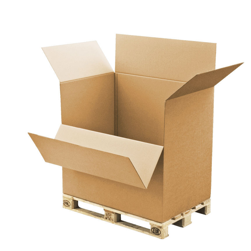 Caisse-palette en carton - PAK.z99 - ZAMKO - pliable / empilable / ondulée