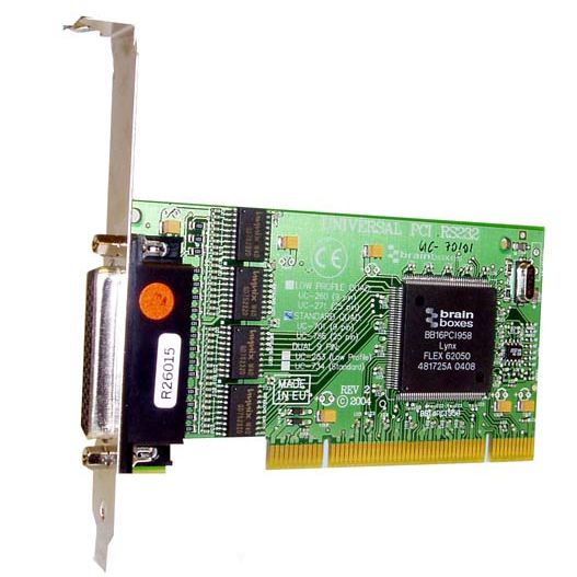 Carte d'interface PCI - UC-701 - Brainboxes - série / RS-232 / industrielle