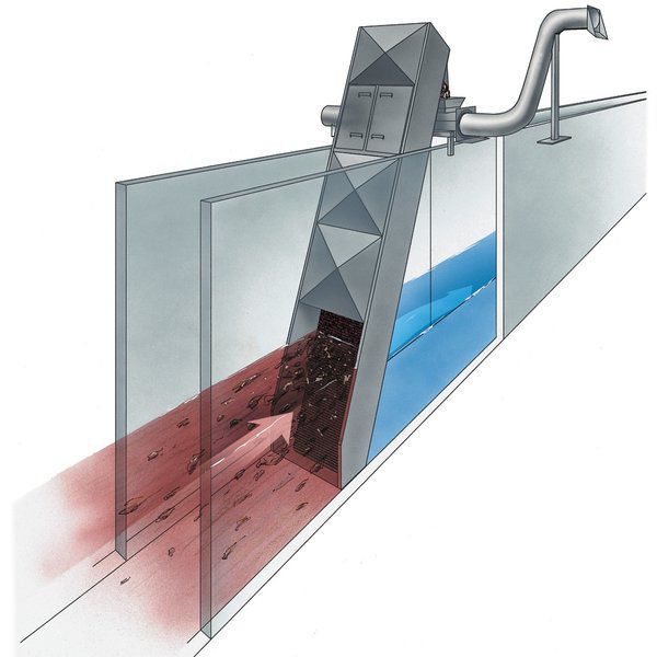Dégrilleur à escalier - STEP SCREEN® SSV - Huber Technology - pour le ...
