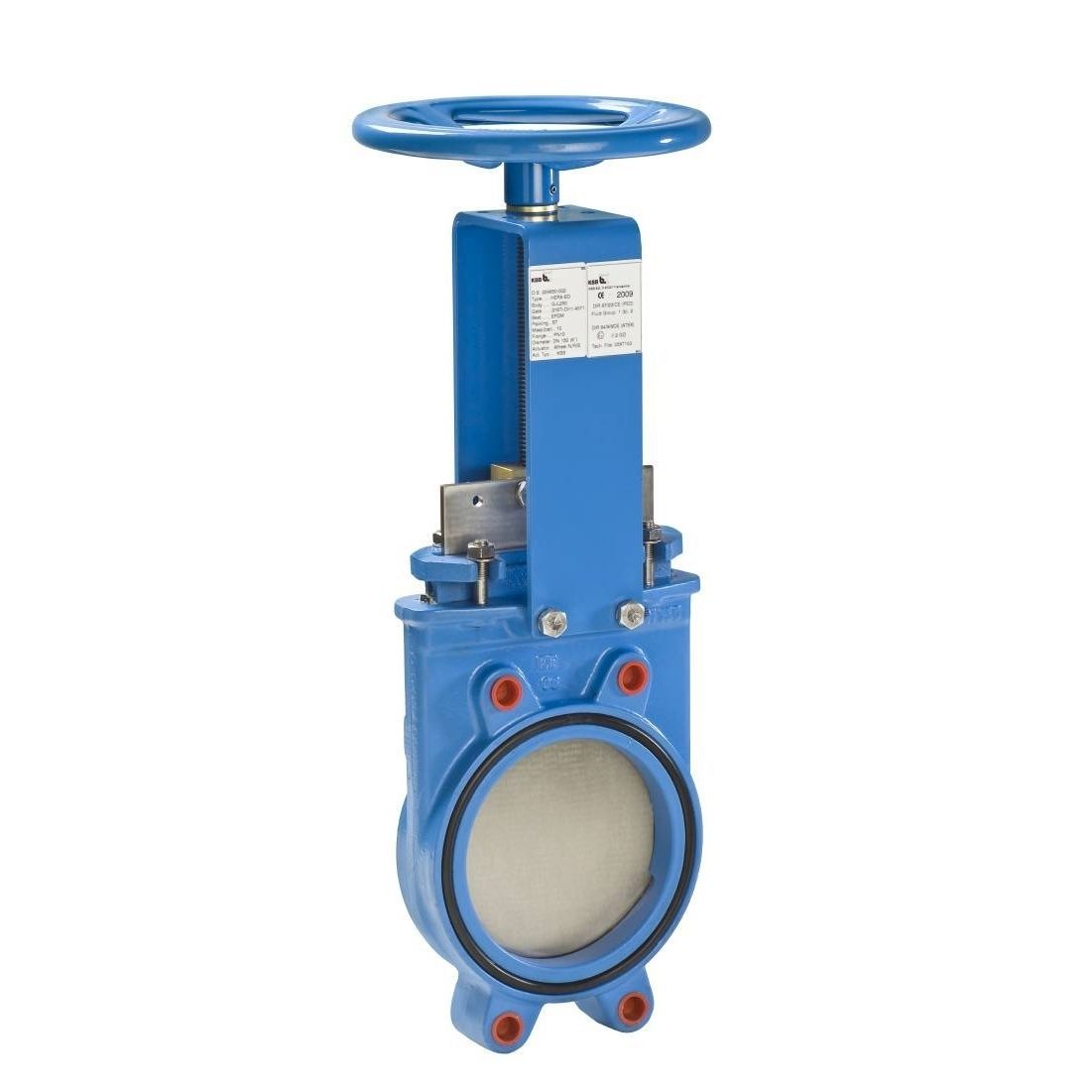 Vanne à guillotine - HERA-BD series - KSB - avec volant / pneumatique ...