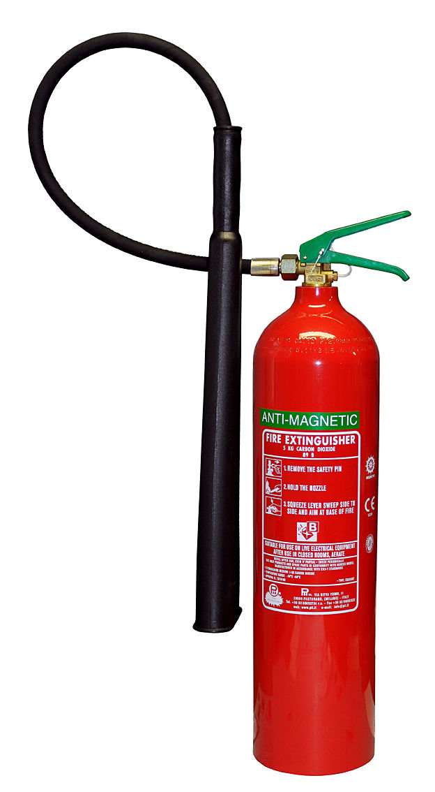 Extincteur à gaz (CO2) - 5 kg, 89B, AMAGNETIC | CO205008 - Pii Srl ...