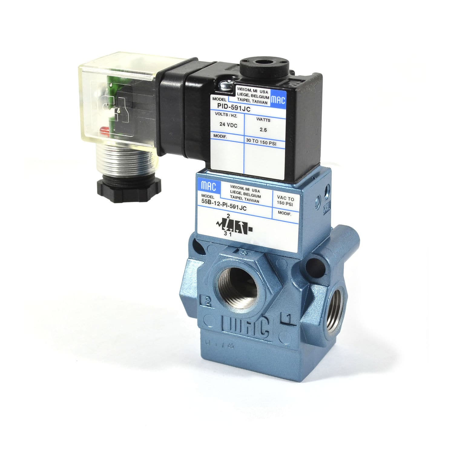 Distributeur pneumatique à tiroir - 55 series - MAC Valves - à clapet ...