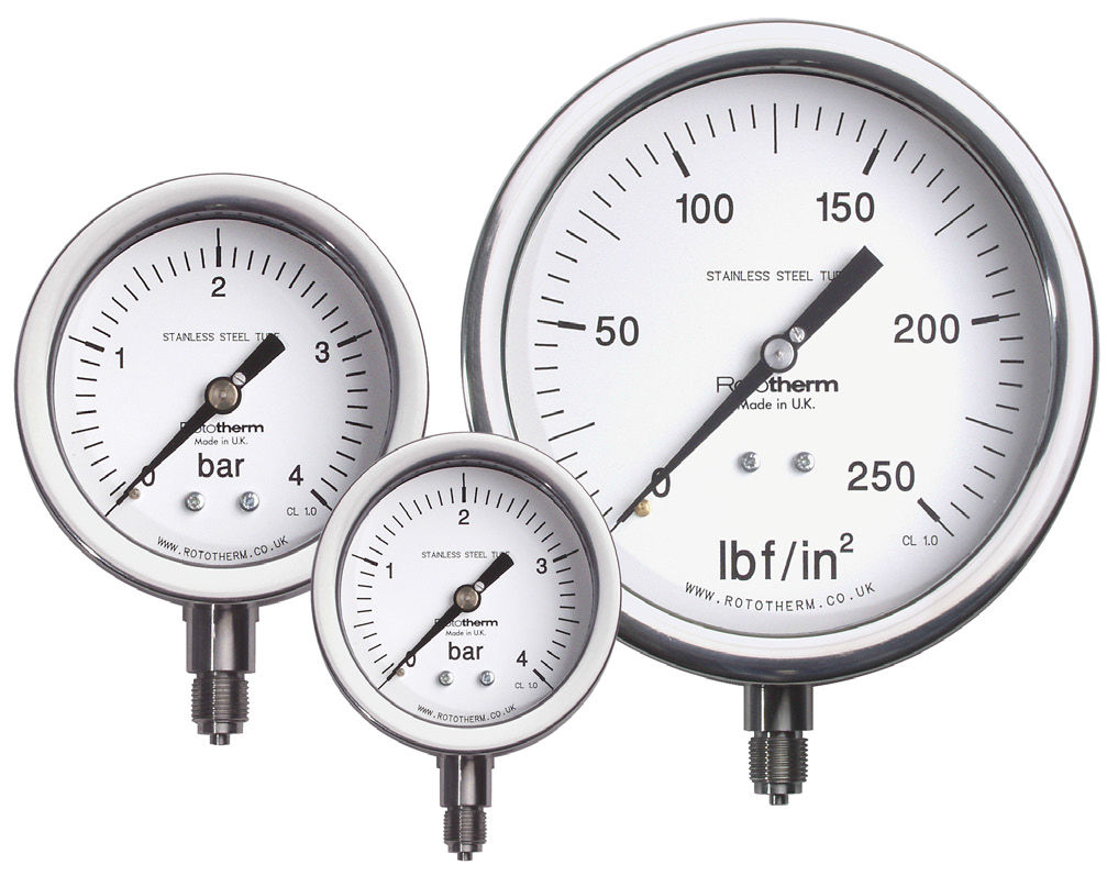 Manomètre à cadran - RPG series - British Rototherm Co. Ltd - à tube de ...