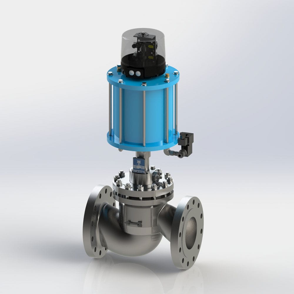 Vanne à clapet - KVH - Kühme Armaturen GmbH - pneumatique / de ...