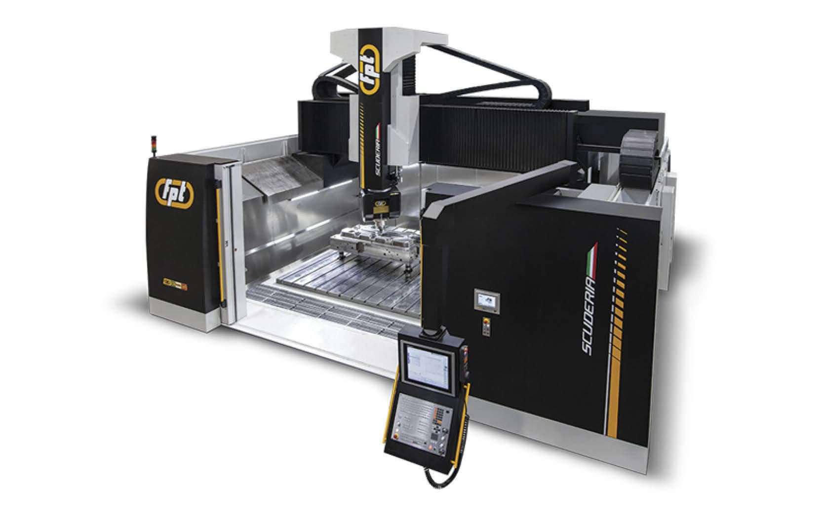 Fraiseuse CNC 5 axes / verticale / à portique / à table fixe - SCUDERIA ...