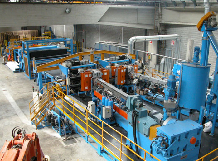 Ligne d'extrusion de plaques - B.G. PLAST S.r.l. - pour thermoplastiques