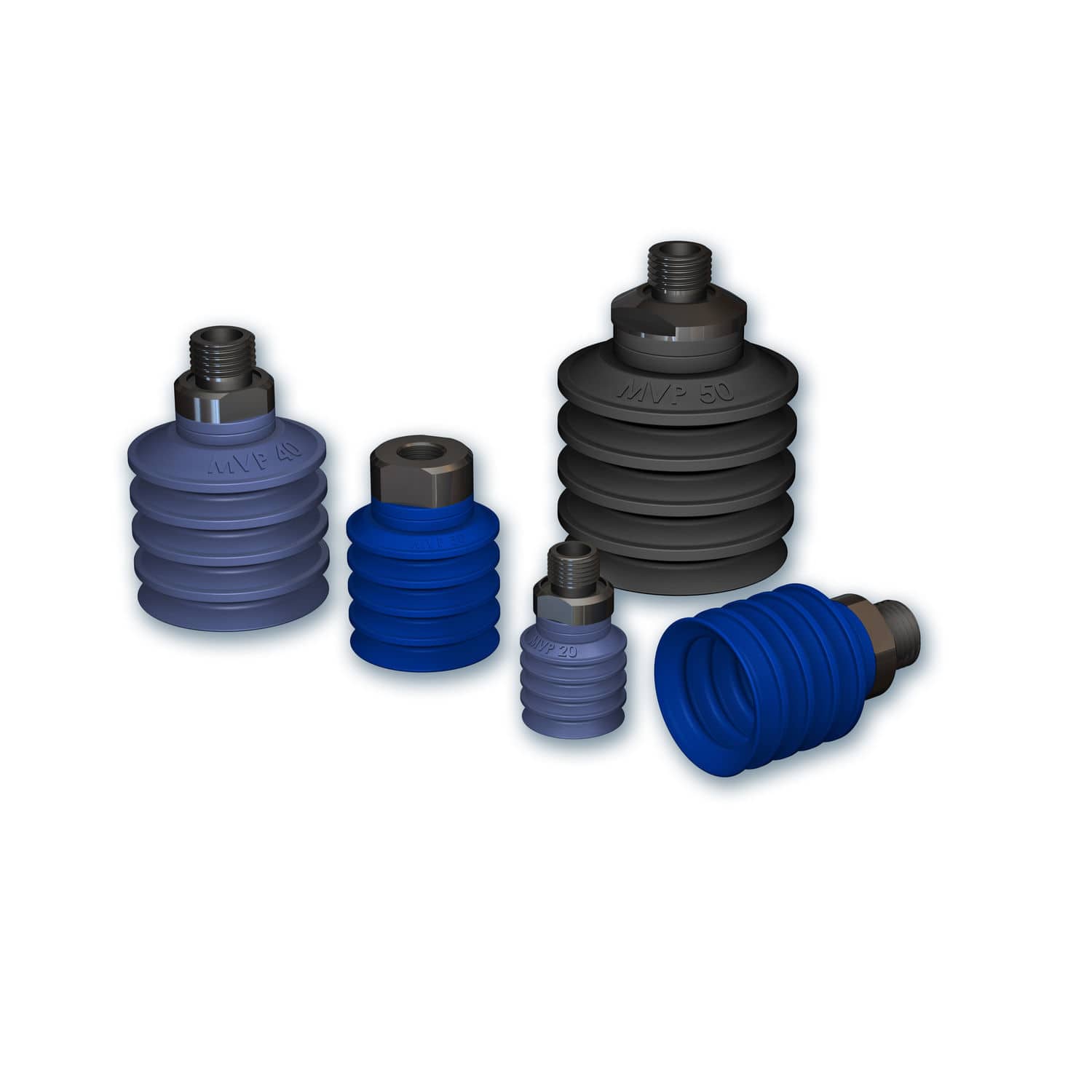 Ventouse ronde - MVP Séries - COVAL - en silicone / en NBR / 50 shore A