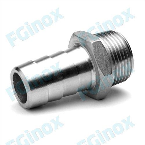 Adaptateur hydraulique pour tuyaux - AH25G - FG INOX - mâle-cannelé / en acier inoxydable ...