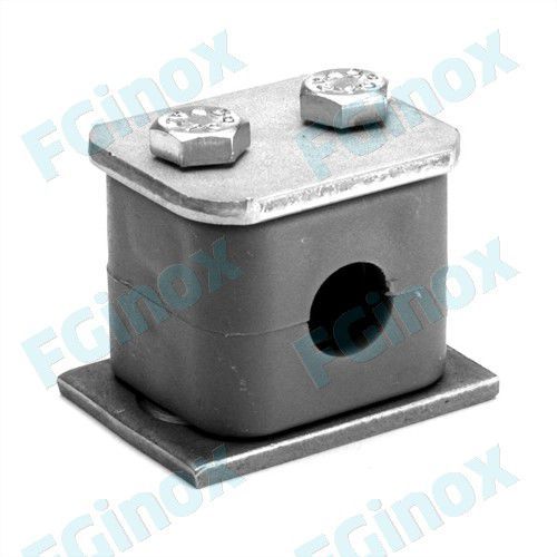 Collier de serrage pour tube à boulon - 2CPP10 - FG INOX - en métal