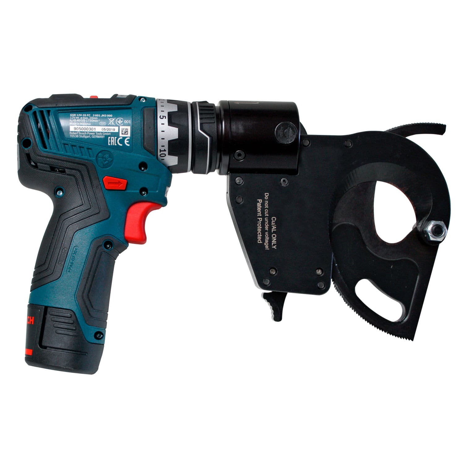 Coupe-câble portable - CC55 - CABLE EQUIPEMENTS - avec batterie / à oeil