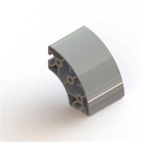 Profilé en aluminium - BASE06E0102 - elcom SAS - rond / de construction ...