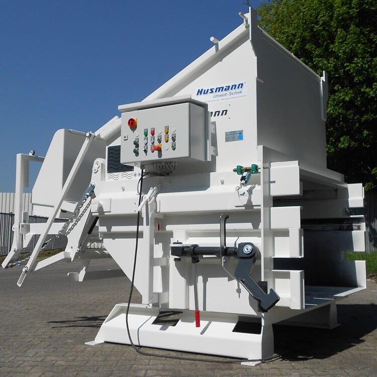 Compacteur de déchets stationnaire - Husmann Umwelt-Technik - hydraulique